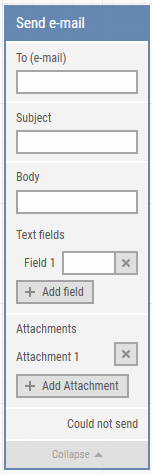 Send E-Mail | Data-driven Building Blocks | Leapwork Documentation